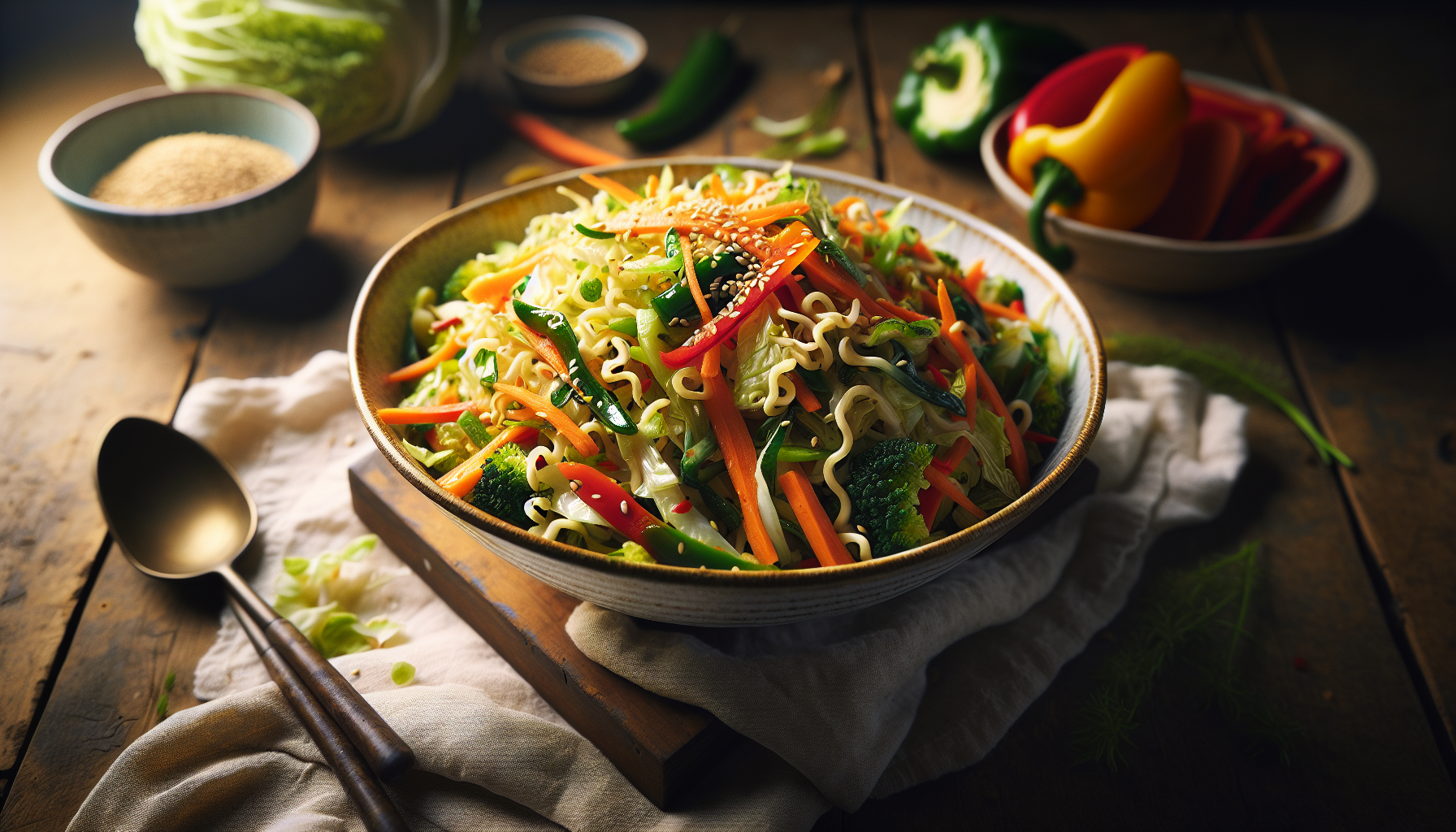 Dan Dan Noodle Slaw Recipe - Appetilicious