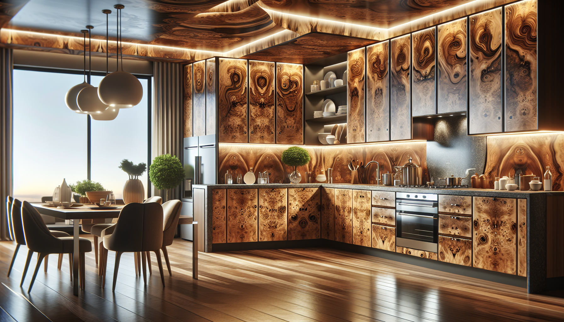 Here’s Why Designers Are Embracing Burl Wood Kitchen Cabinets in 2026 ...